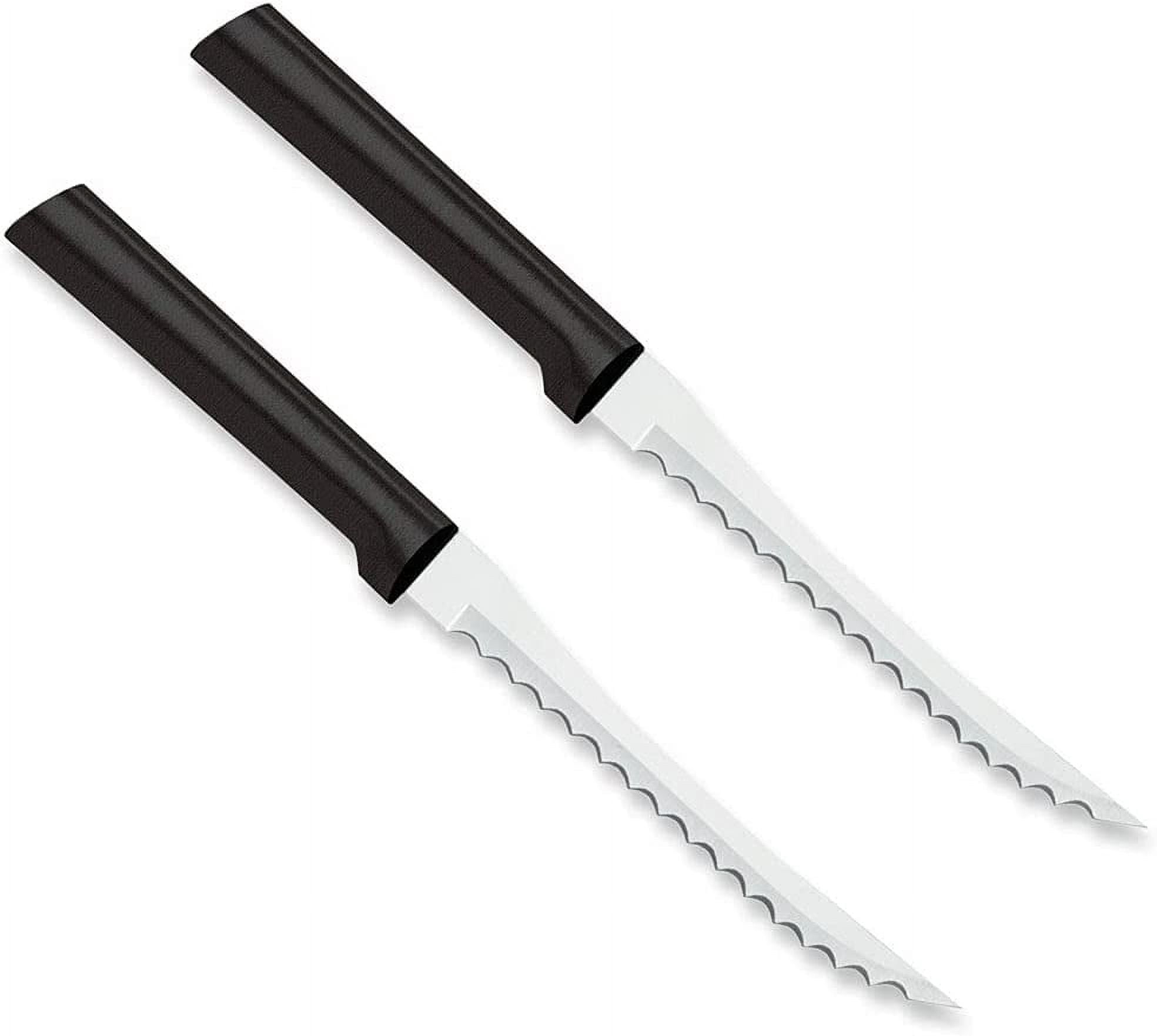Visualz Cutlery Tomato Slicer Knife (W226), 5" Stainless Steel Hollow ...