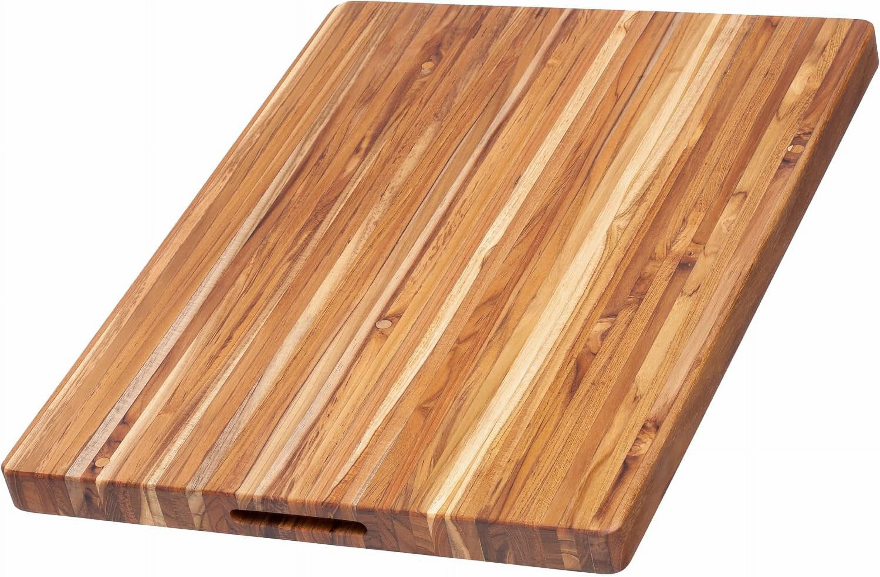 Visualz Cutting Board - Extra Large (XL) Wood Cutting Board with Grip ...