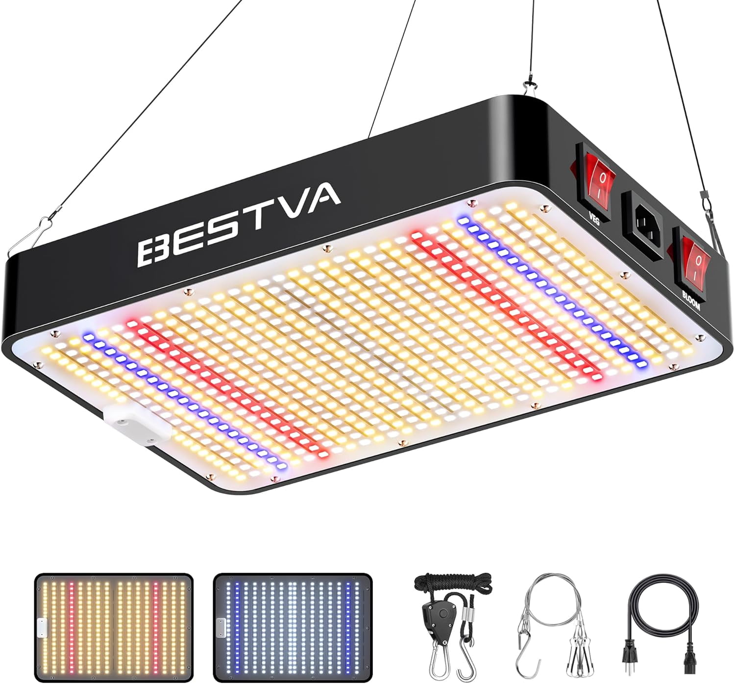 Visualz DC1000 LED Grow Light, Full Spectrum Grow Lights for Indoor ...