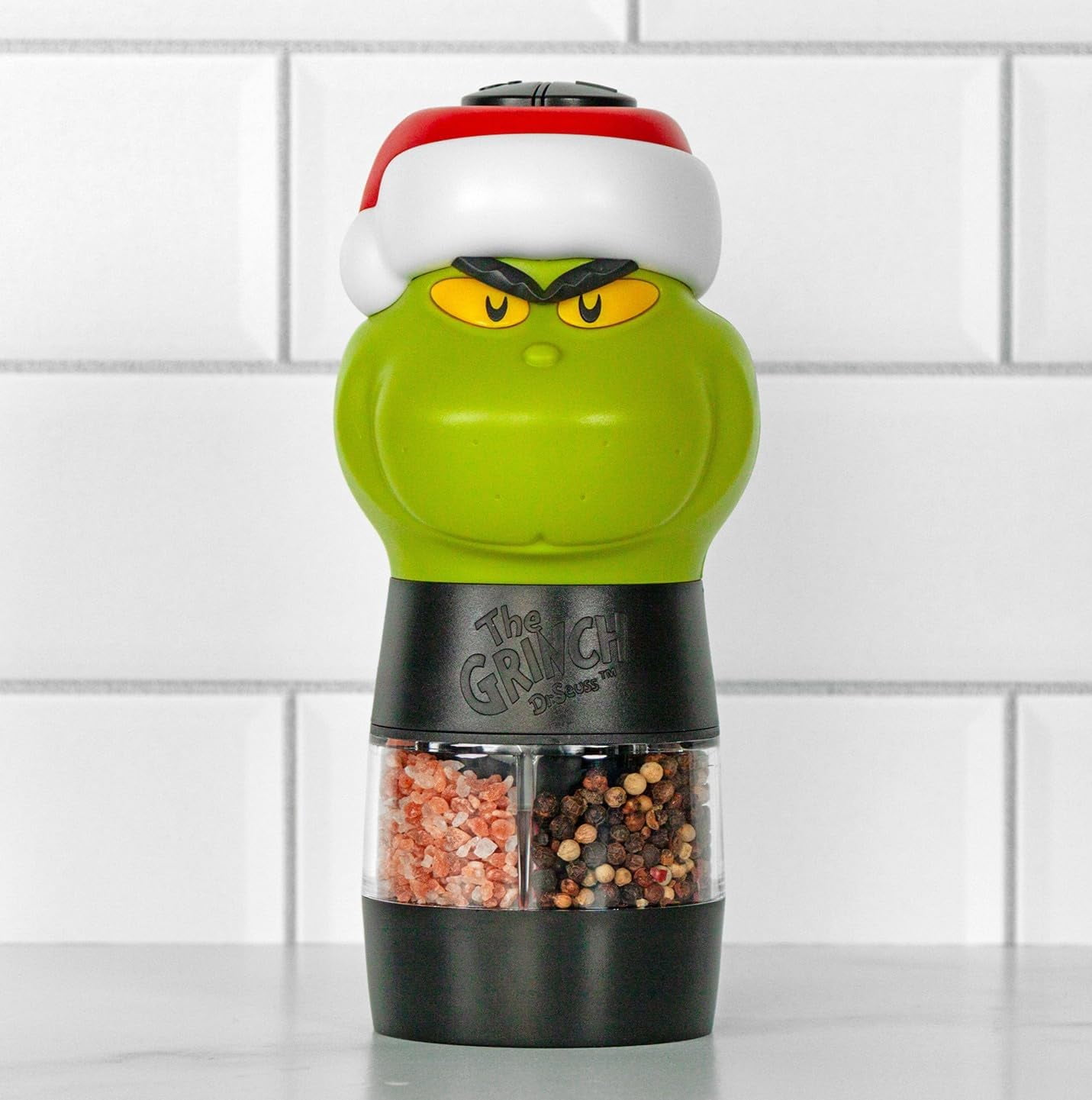 Visualz Dr. Suess The Grinch Salt and Pepper Grinder – Dual Chamber ...