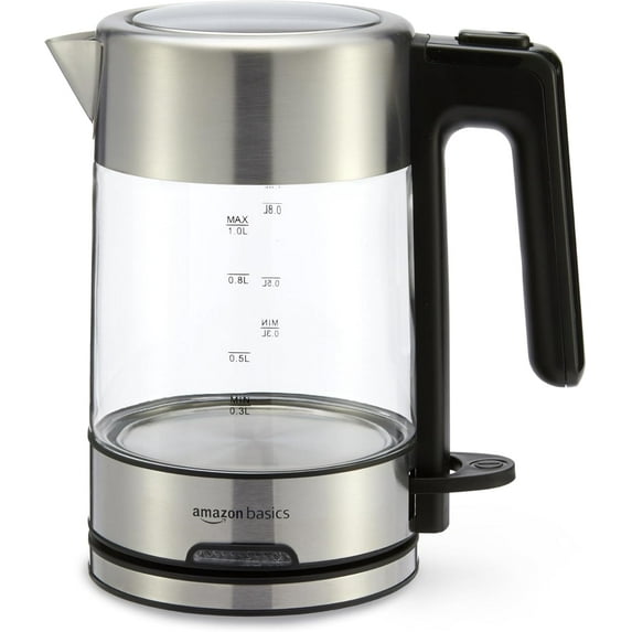 Visualz Electric Kettle with Glass Carafe for Tea and Coffee, BPA-Free ...