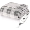 Visualz Electric Throw Royal Luxe Microplush Heated Blanket, 4 Heat ...