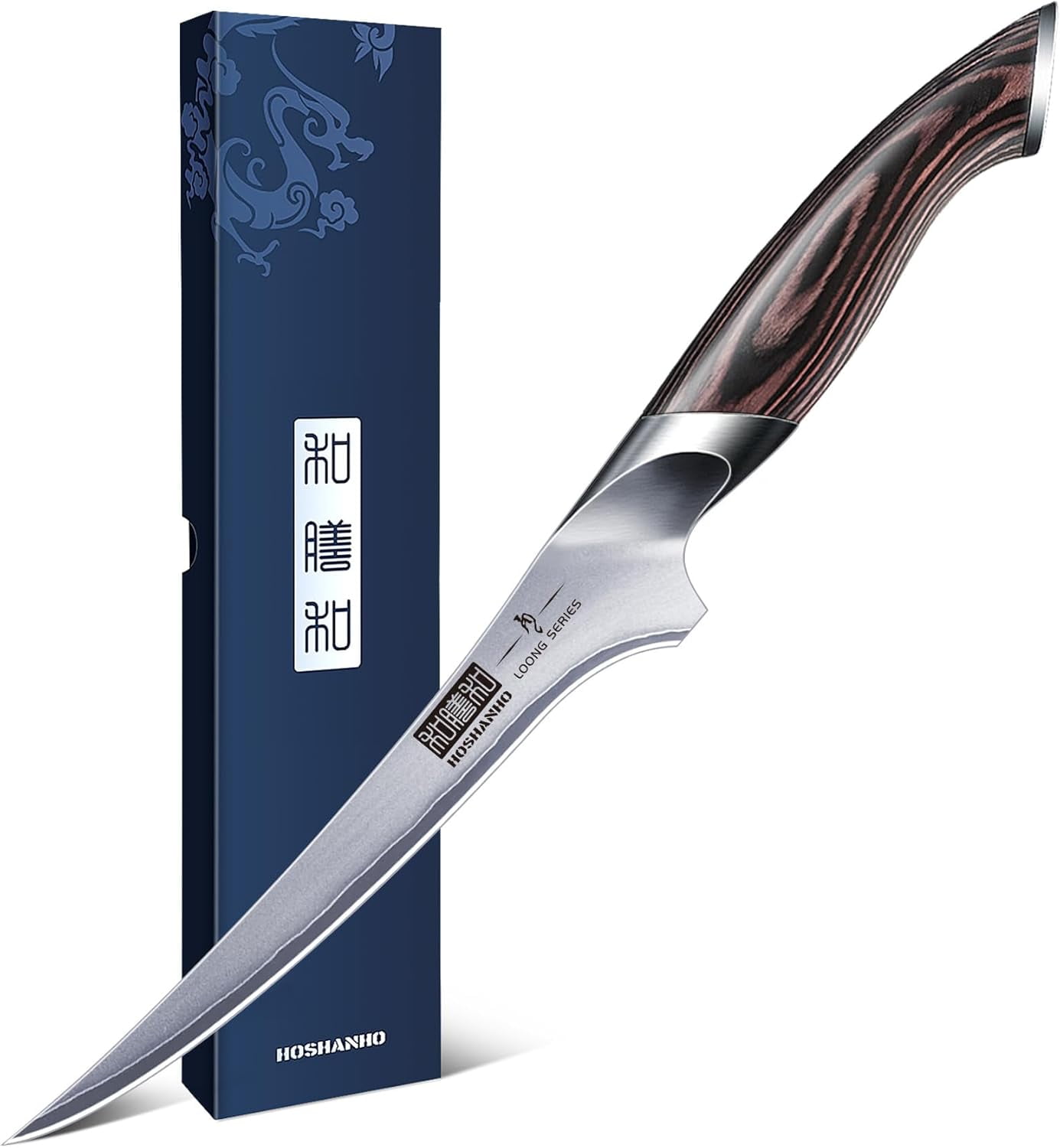 Visualz Fillet Knife 7 Inch, Super Sharp Boning Knife in High Carbon ...