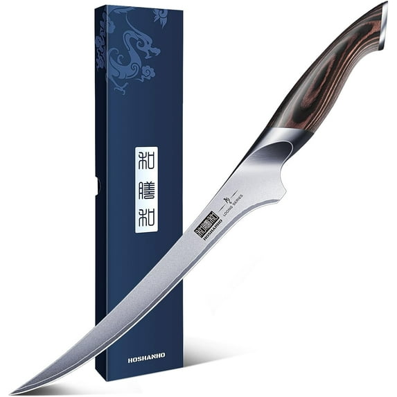 Visualz Fillet Knife 9 Inch, Super Sharp Boning Knife in High Carbon ...