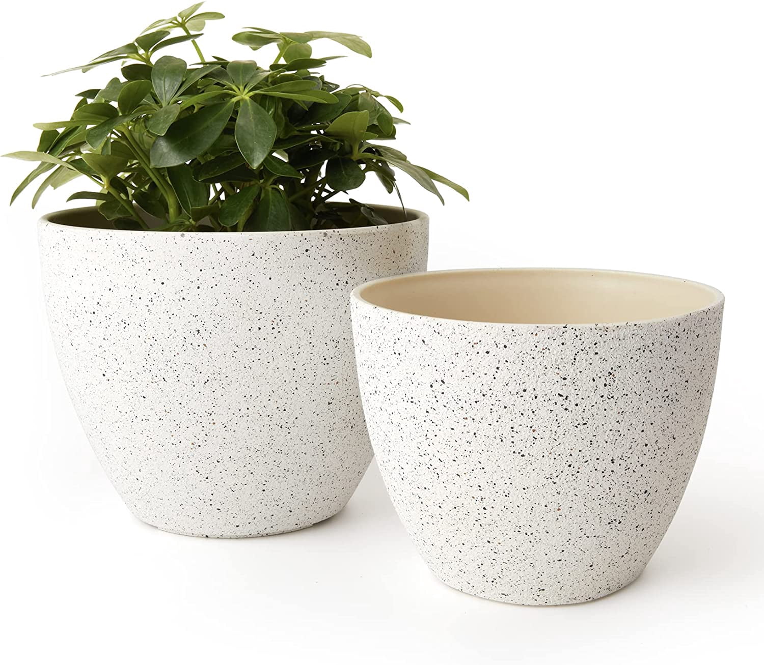 Visualz Flower Pots Outdoor Garden Planters, Indoor Plant Pots with ...