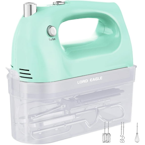 Visualz Hand Mixer Electric 400W, 5 Speed handheld Mixer, 5 Stainless ...