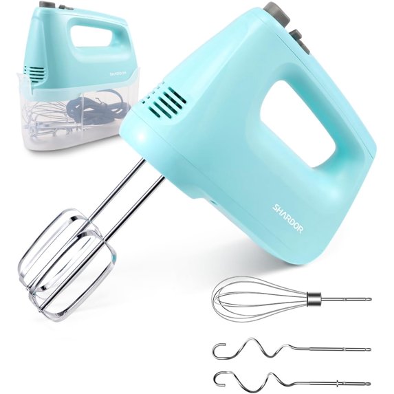 Visualz Hand Mixer Electric, 6 Speed & Turbo Mixer Electric Handheld ...