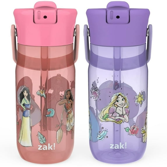 Visualz Harmony Water for Travel or At Home, 18oz Plastic is Leak-Proof When Closed with Straw ...