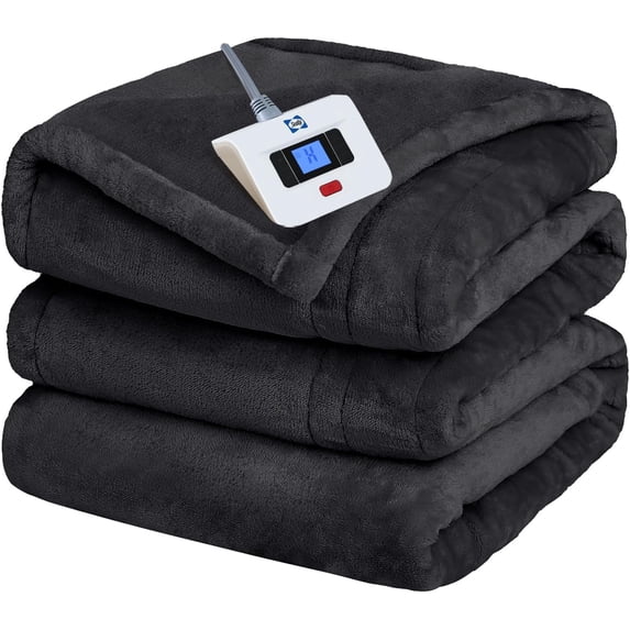 Visualz Heated Electric Blanket Full Size, Flannel Electric Blanket ...