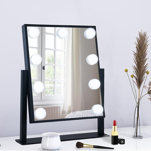 Visualz Lighted Makeup Mirror Mirror Vanity Mirror with Lights, Touch ...