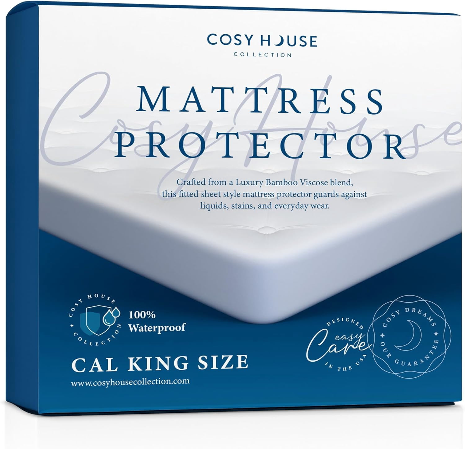 Visualz Luxury Mattress Protector - Blend of Rayon Derived from Bamboo ...