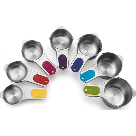 Visualz Magnetic Stainless Steel Measuring Cups, Patented, Kitchen ...