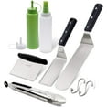 Visualz Metal Spatula Set Stainless Steel and Scraper - Professional ...