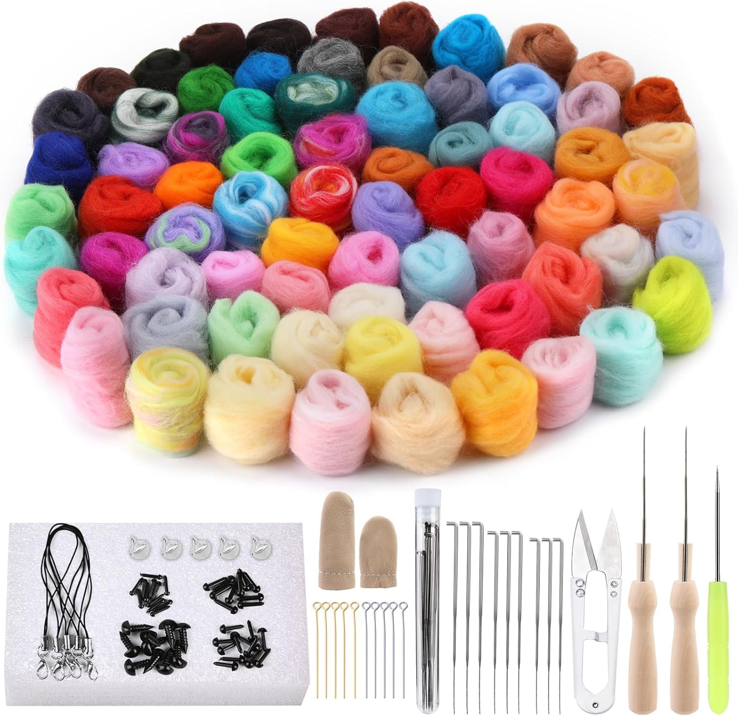 Visualz Needle Felting Kit, 149 Pieces Needle Felting Tools for ...