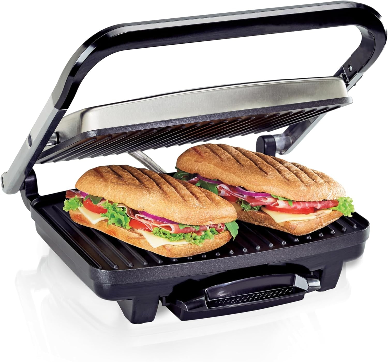 Visualz Panini Press, Sandwich Maker & Electric Indoor Grill, Upright ...