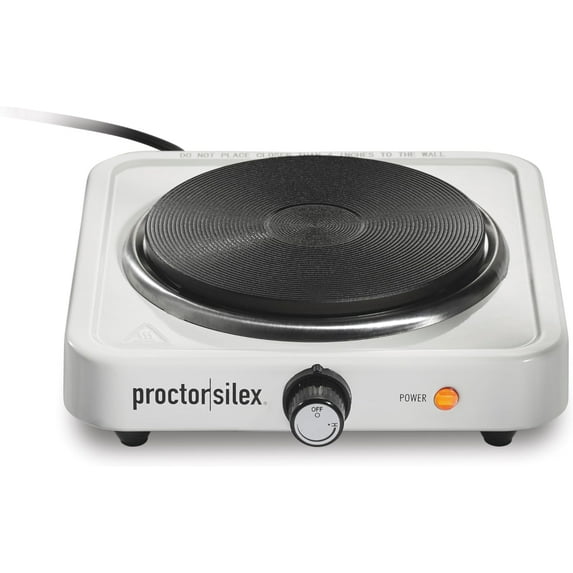 Visualz Portable Electric Stove, Cast Iron Single Burner Cooktop ...