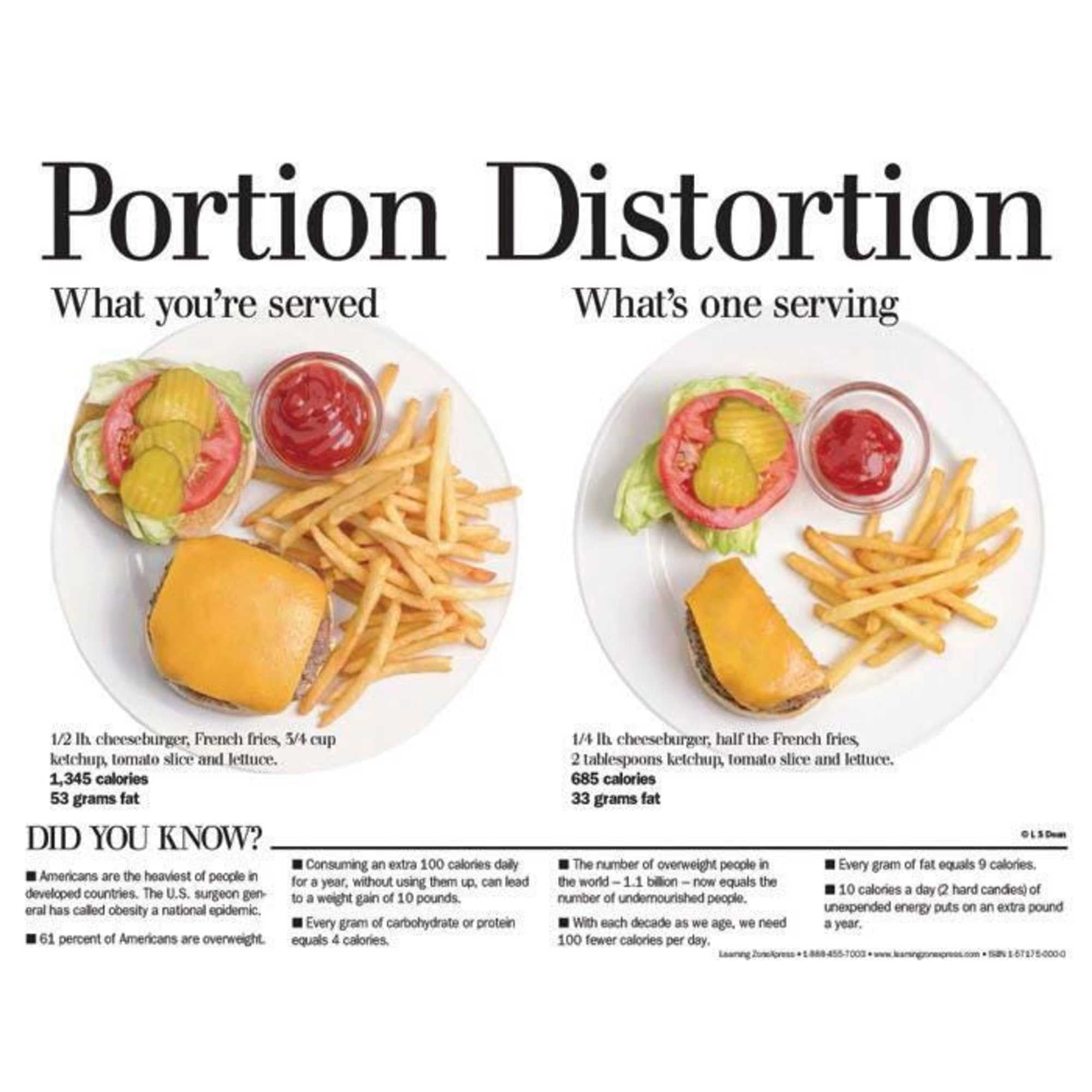 Visualz Portion Distortion Handouts, 2-Sided, 50 Sheets - Walmart ...