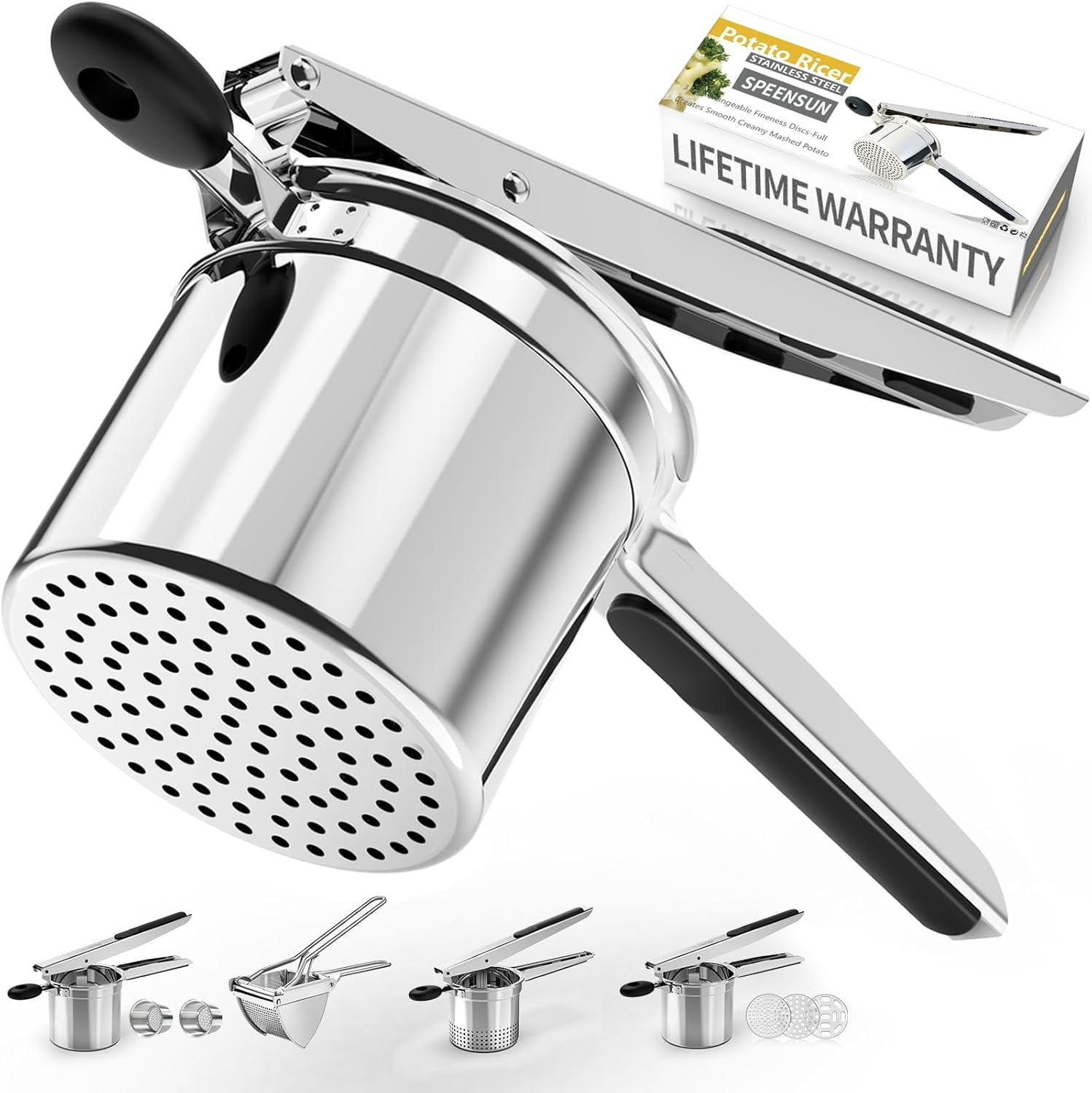 Visualz Potato Ricer, Ricer For Mashed Potatoes, 15 OZ Heavy Duty ...