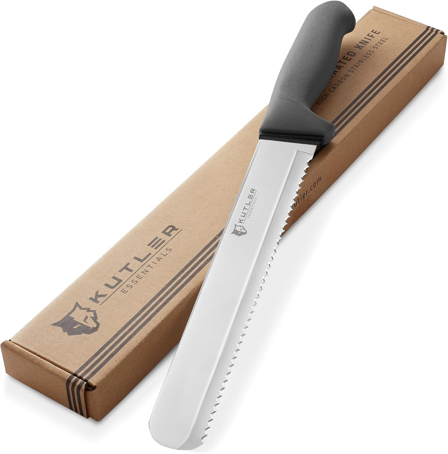 Visualz Professional 10-Inch Bread Knife and Cake Slicer with Serrated ...