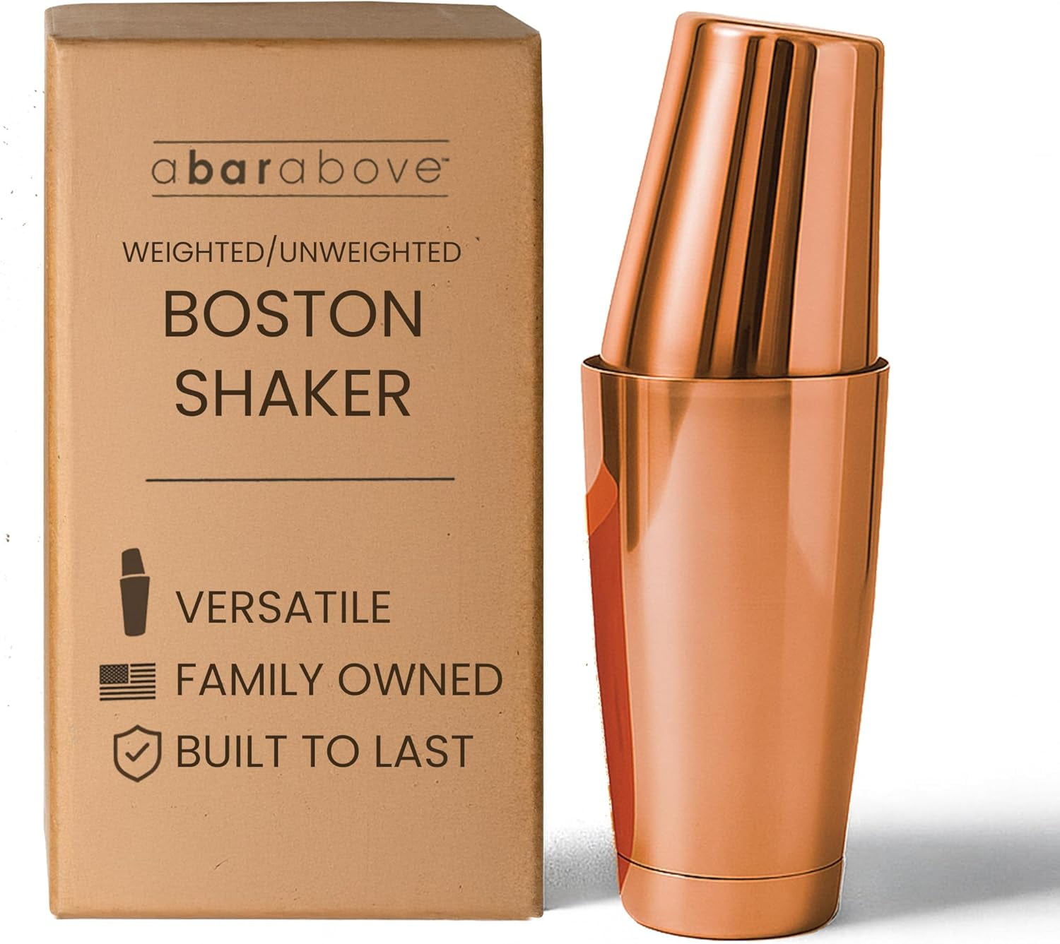 Visualz Professional Boston Shakers Set 18 oz Weighted and Unweighted ...