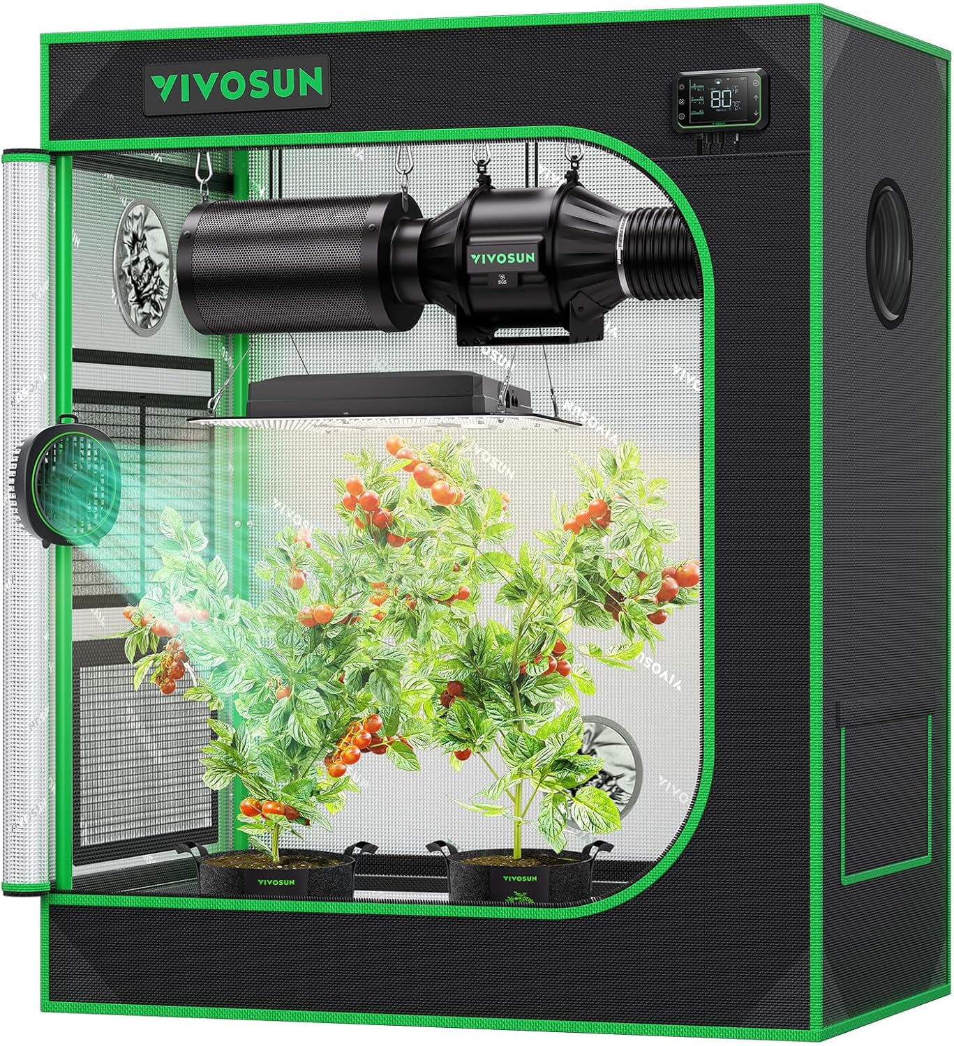 Visualz S3018 30"x18"x36" Grow Tent, High Reflective Mylar with ...