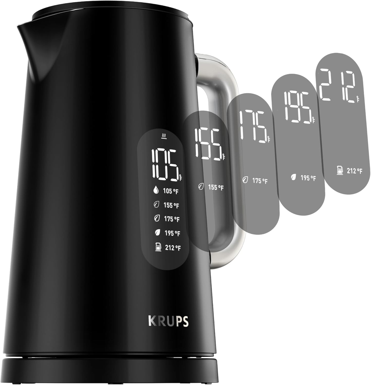 Visualz Smart Temp Electric Kettle: 1.7L Capacity, 5 Precise ...