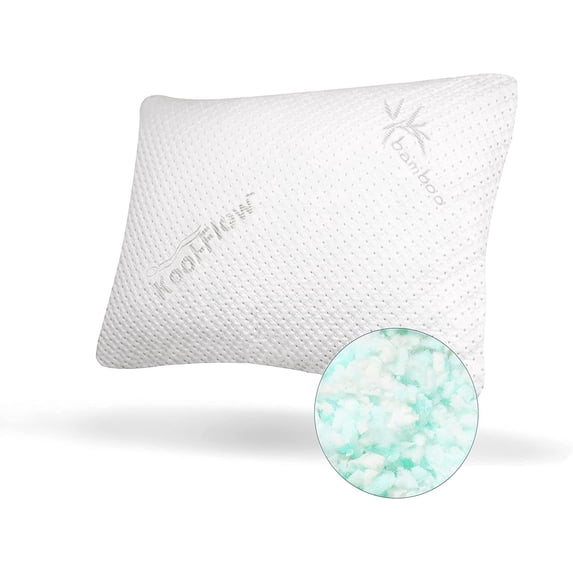 Visualz Standard Shredded Memory Foam Pillow for Sleeping - Cooling and ...