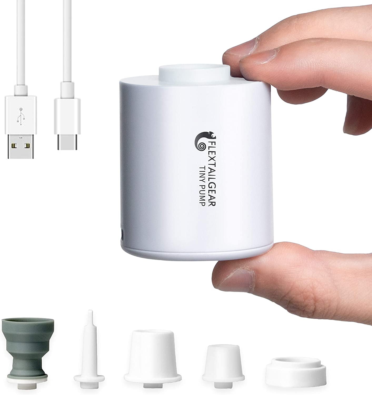 Visualz Tiny Pump Portable Air Pump, Ultra-Mini with 1300mAh Battery ...