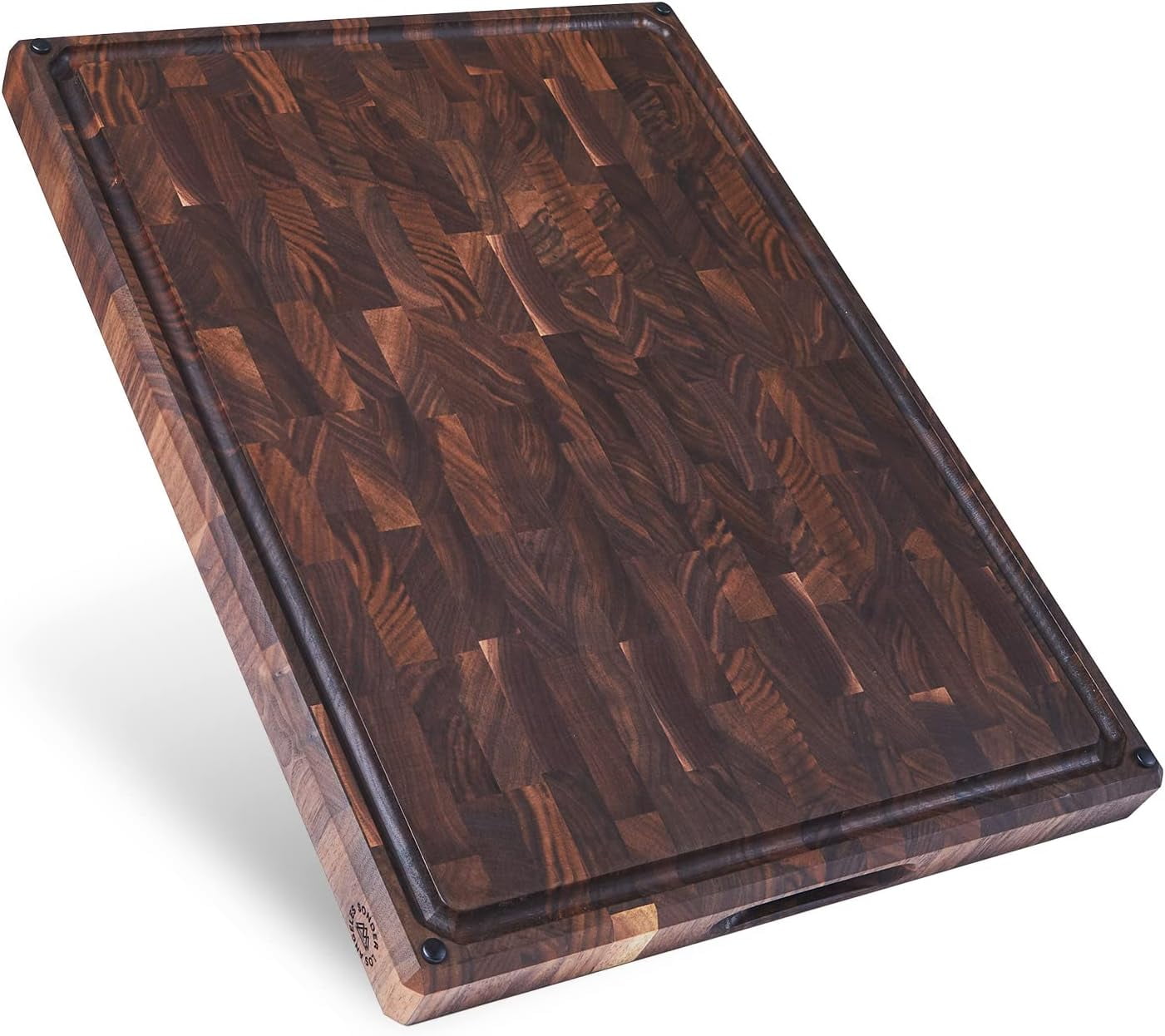 Visualz Welton Cutting Board Made in USA | Black Walnut End Grain ...