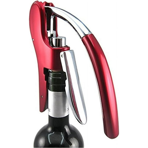 Visualz Wine Opener, Vertical Lever Corkscrew with Built in Foil Cutter ...