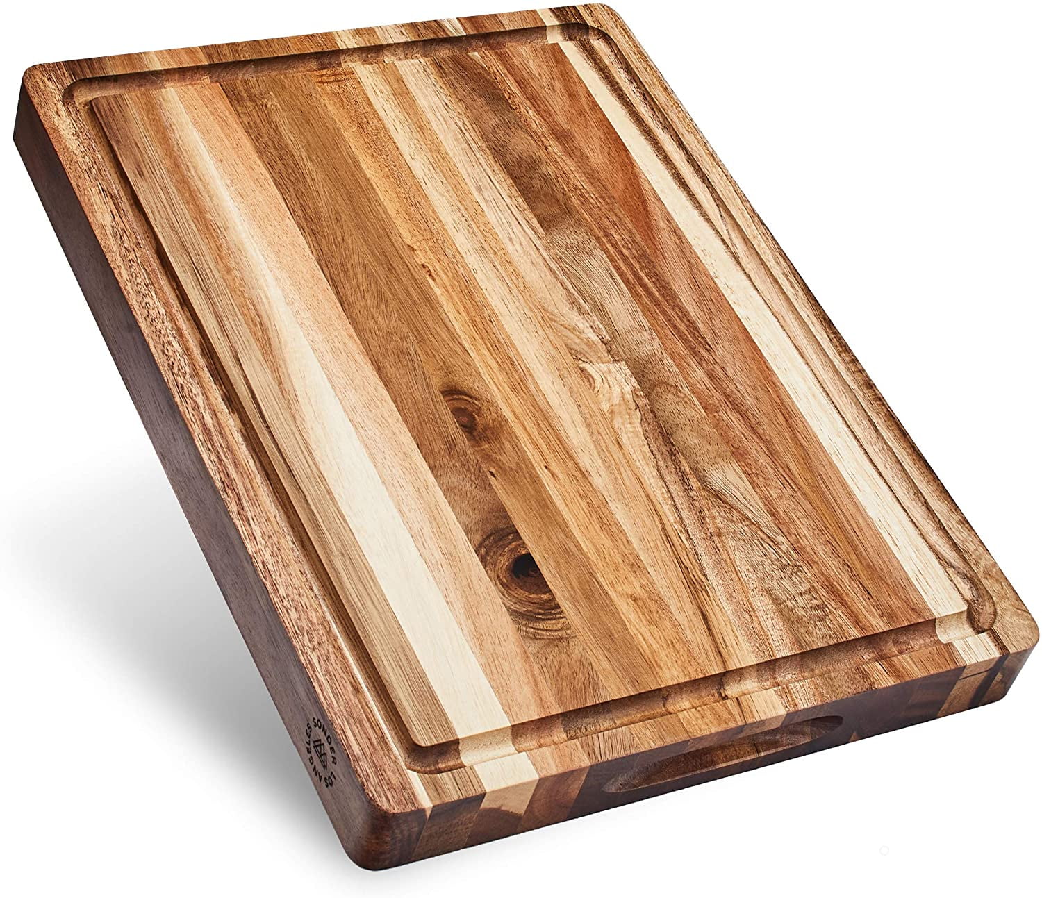 Visualz Winsome Acacia Wood Cutting Board | Acacia Edge Grain Cutting ...