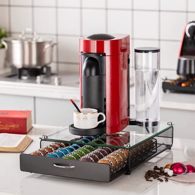 Visualz for Nespresso Pod Holder Coffee Pod Storage for Vertuo Pod with ...