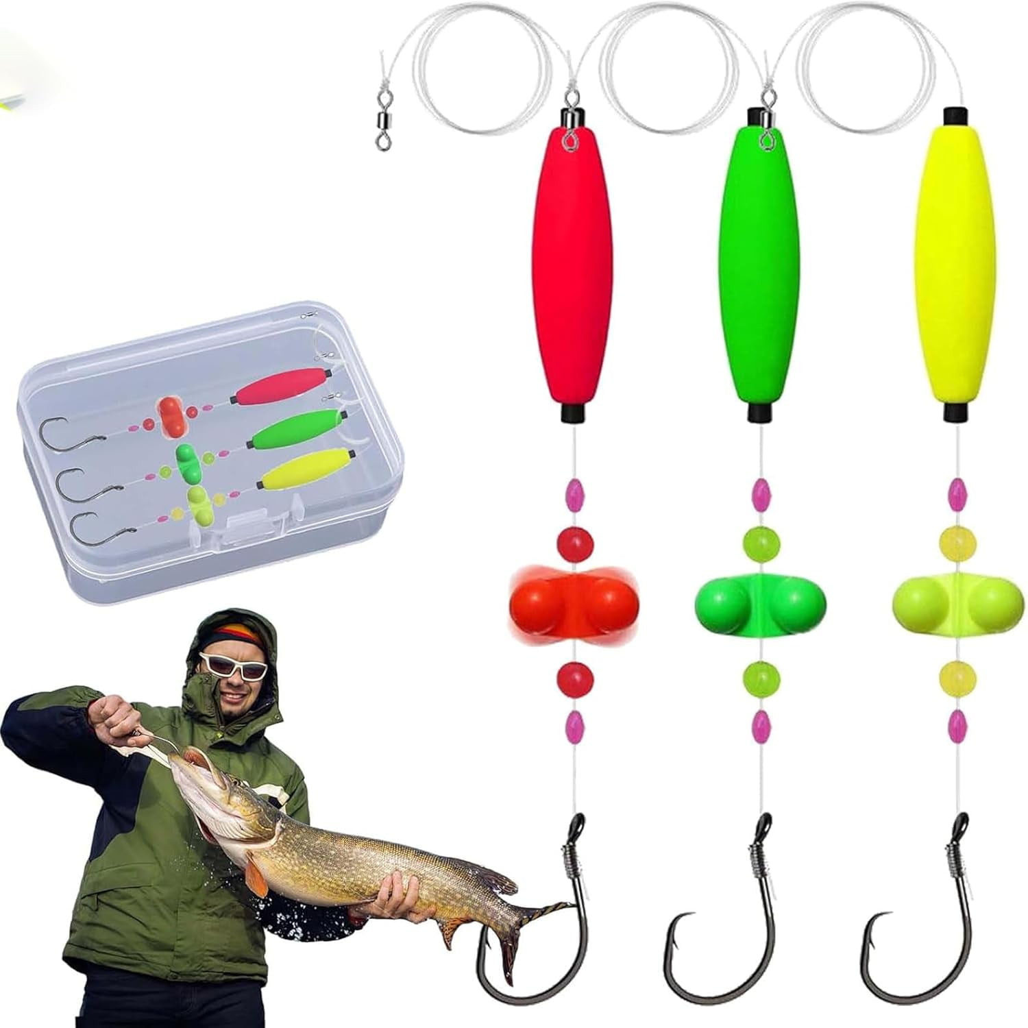 Visulong Catfish Fishing Set, Catfish Rig Making Kit, Chunky Rigs ...