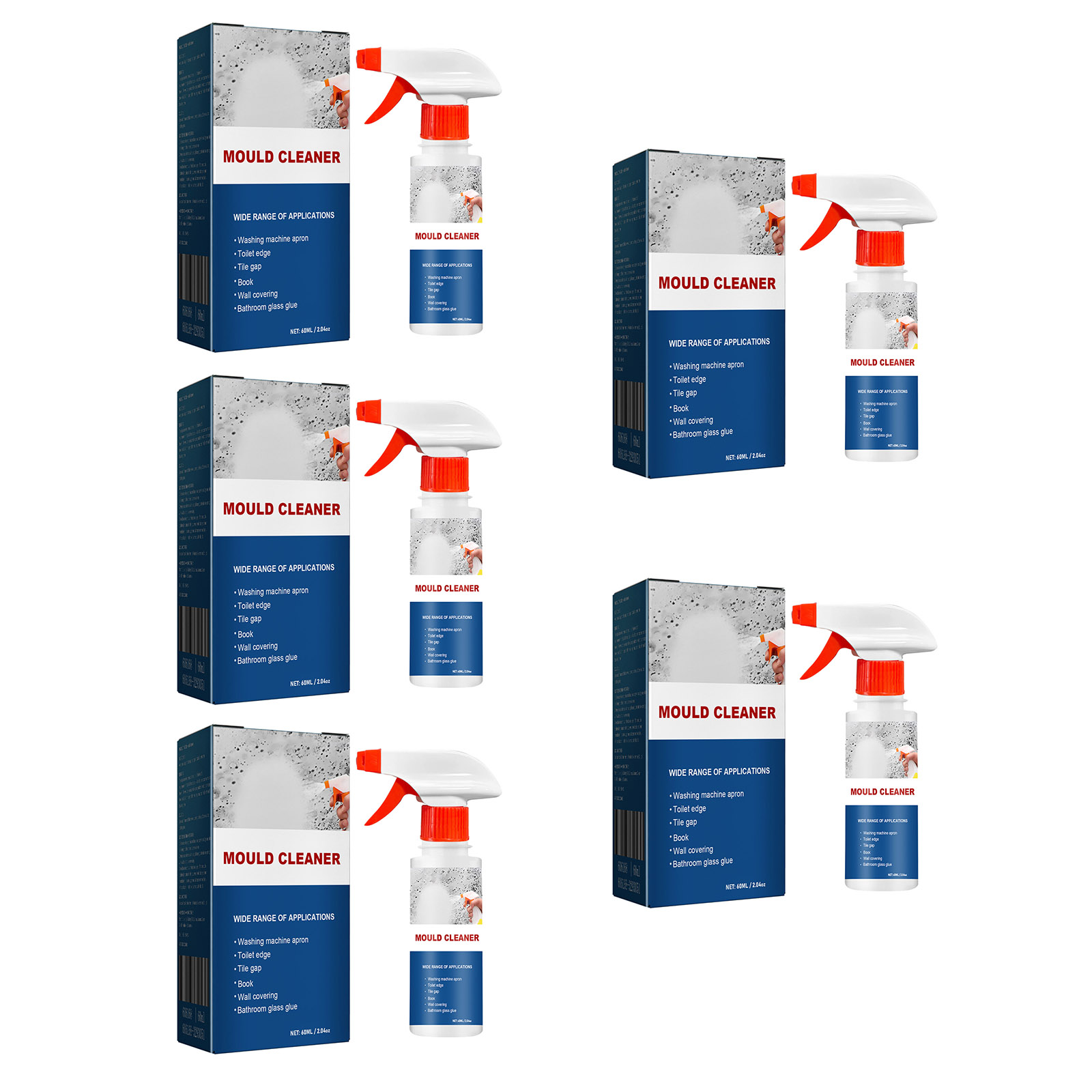 Visulong Mildew Cleaner Foam 10 Oz, Quick-Acting Mould Cleaner Spray ...