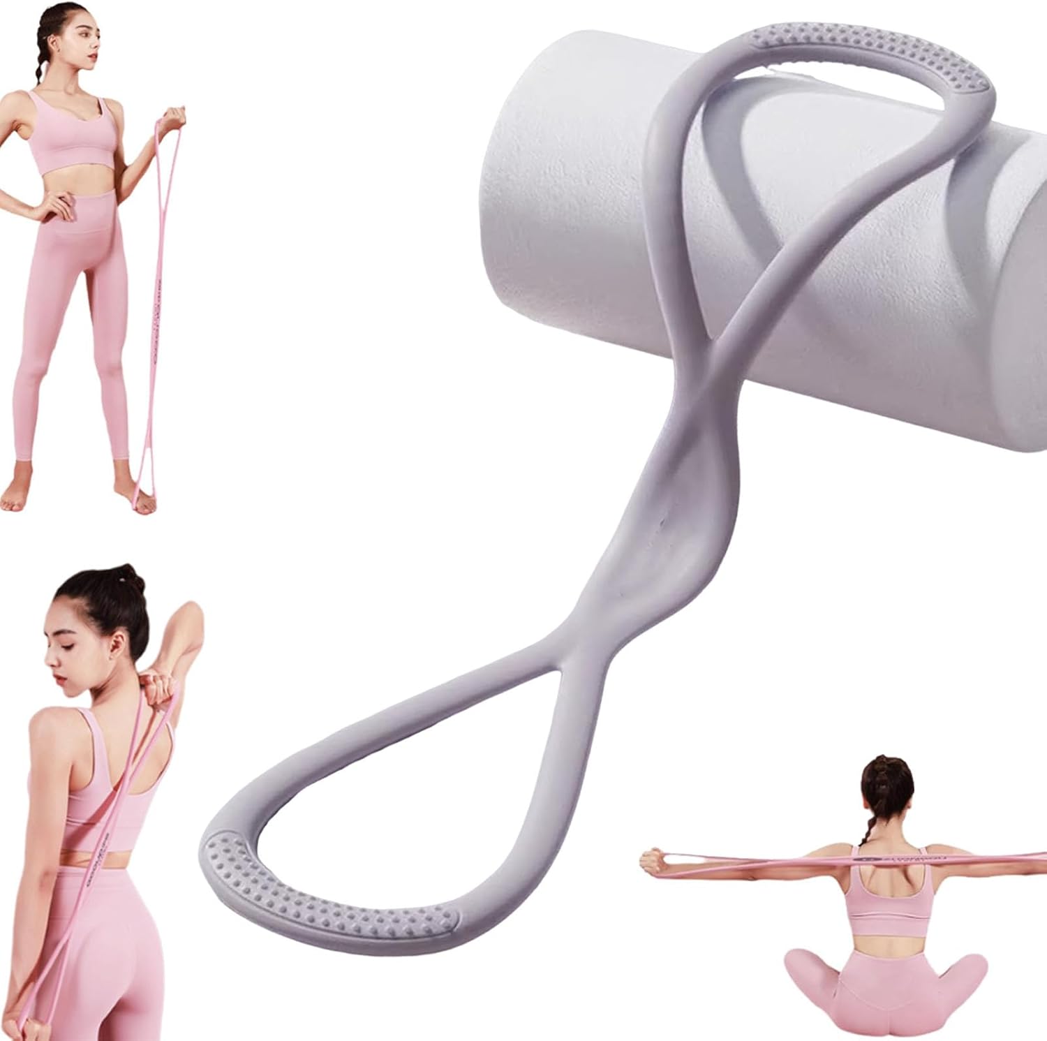 Visulong Resistance Bands, Figure 8 Exercise Bands for Women Men, 8 ...