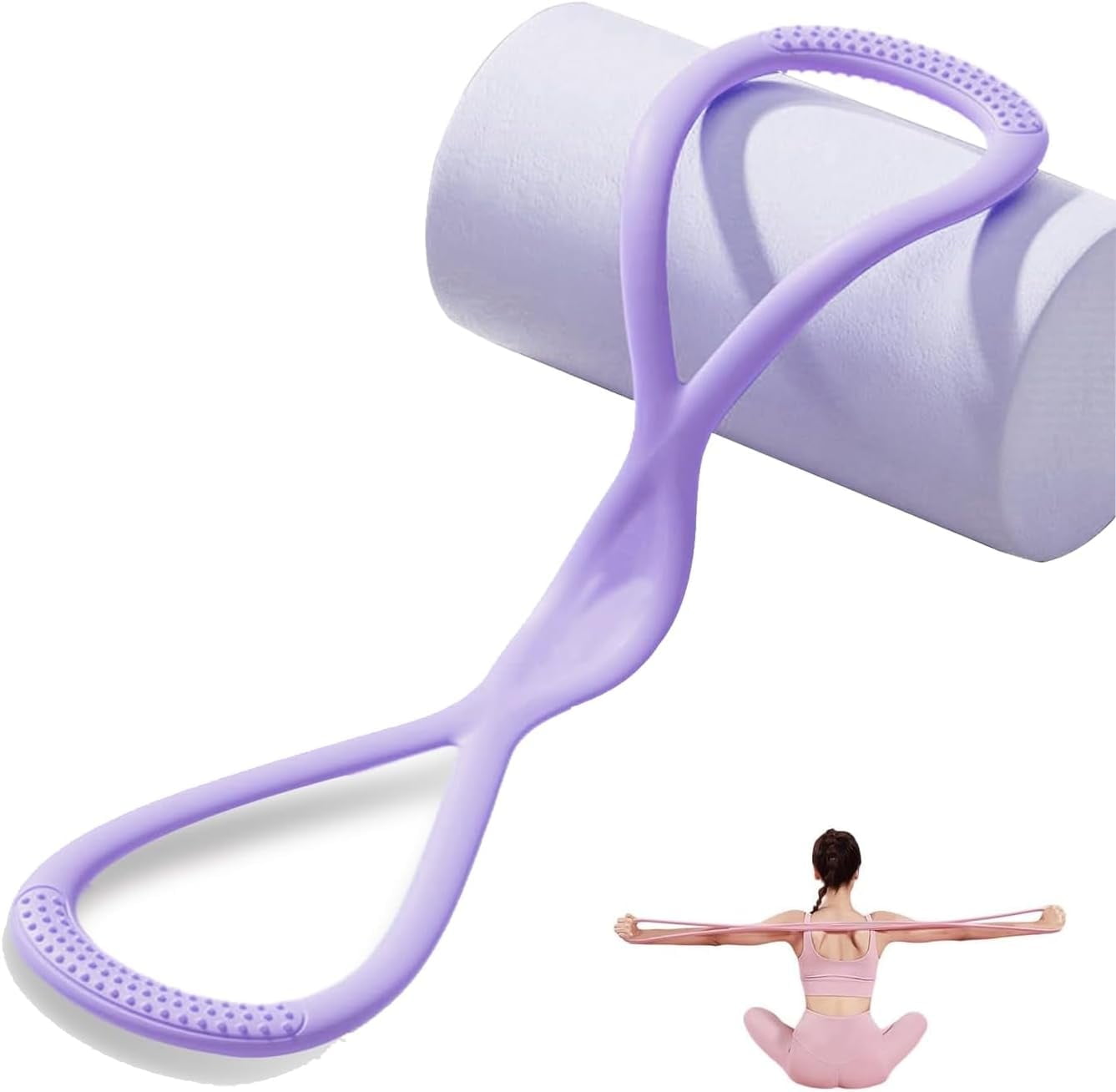 Visulong Resistance Bands, Figure 8 Exercise Bands for Women Men ...