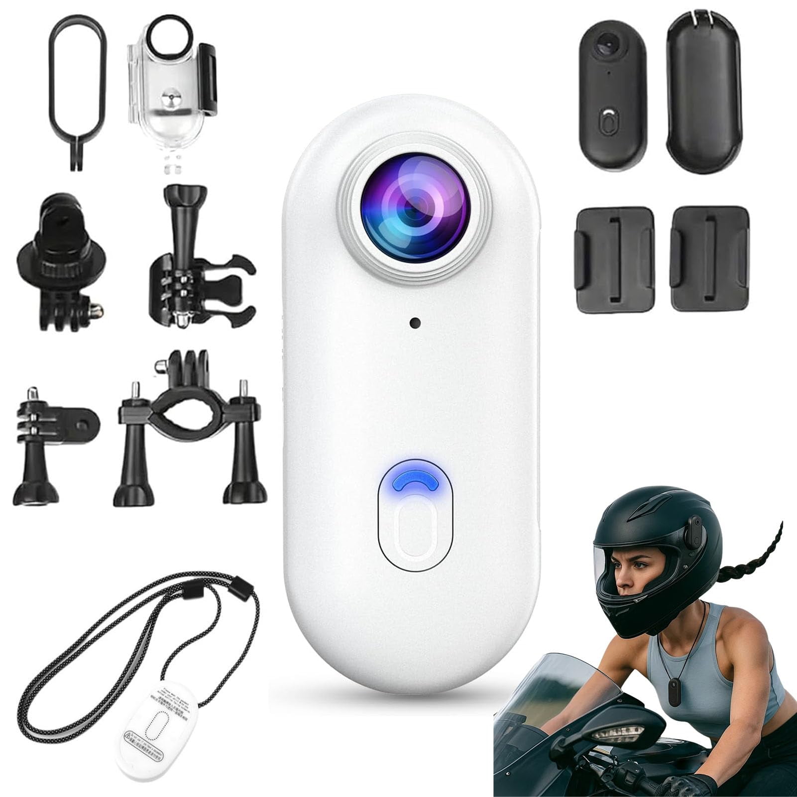 VisusCam - Mini 120° 4K Camera for Recording, Fever POV Body Camera ...