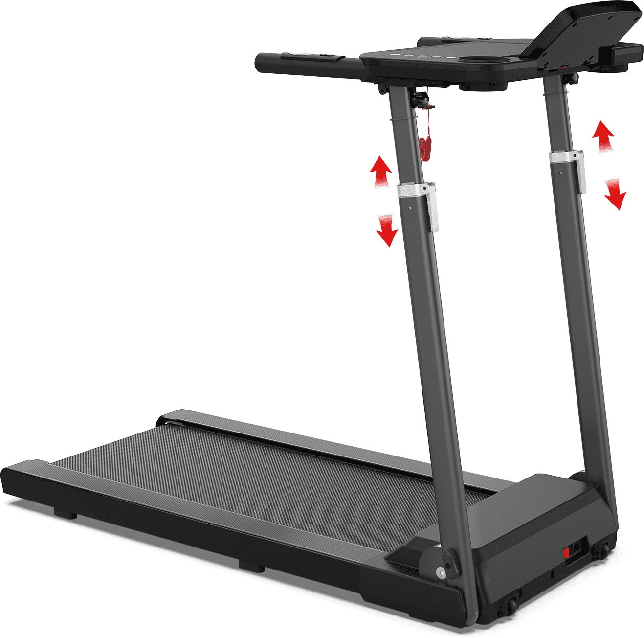 Viswild Folding Treadmill with Desk Workstation, 300 LBS Capacity ...