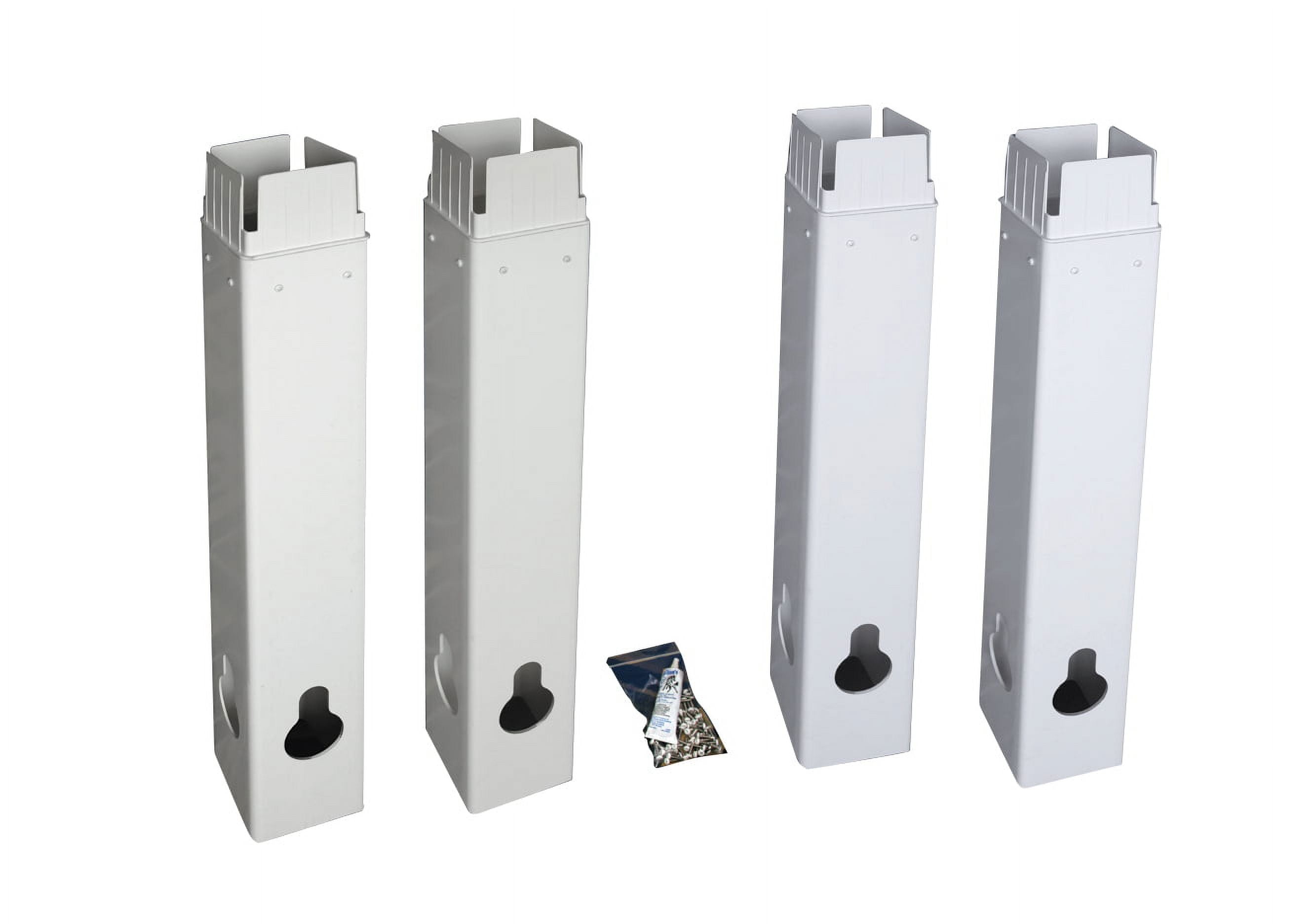 Vita 5" x 5" x 30" Vinyl Arbor Post Extension Kit, White, VA80250 ...