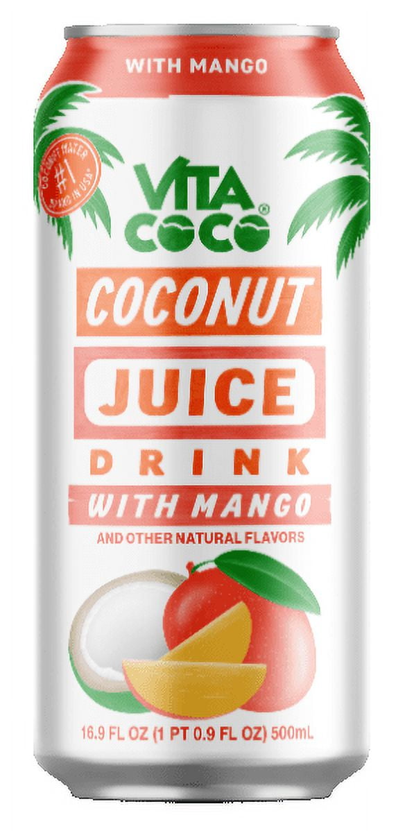 Vita Coco Coconut Juice, Mango, 16.9oz - Walmart.com