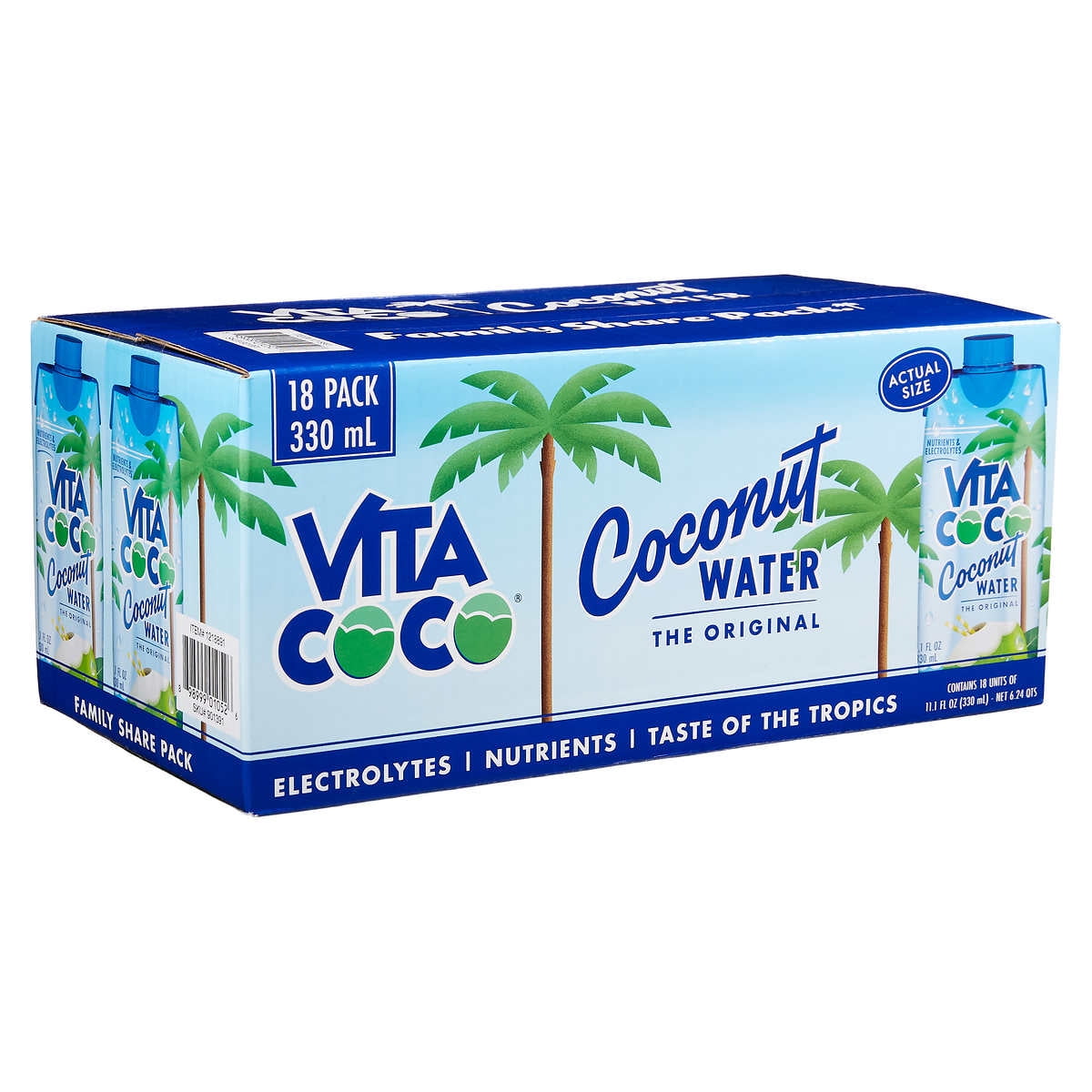 Vita Coco Coconut Water 11.1 fl oz, 12 Pack Hydrate & Replenish ...