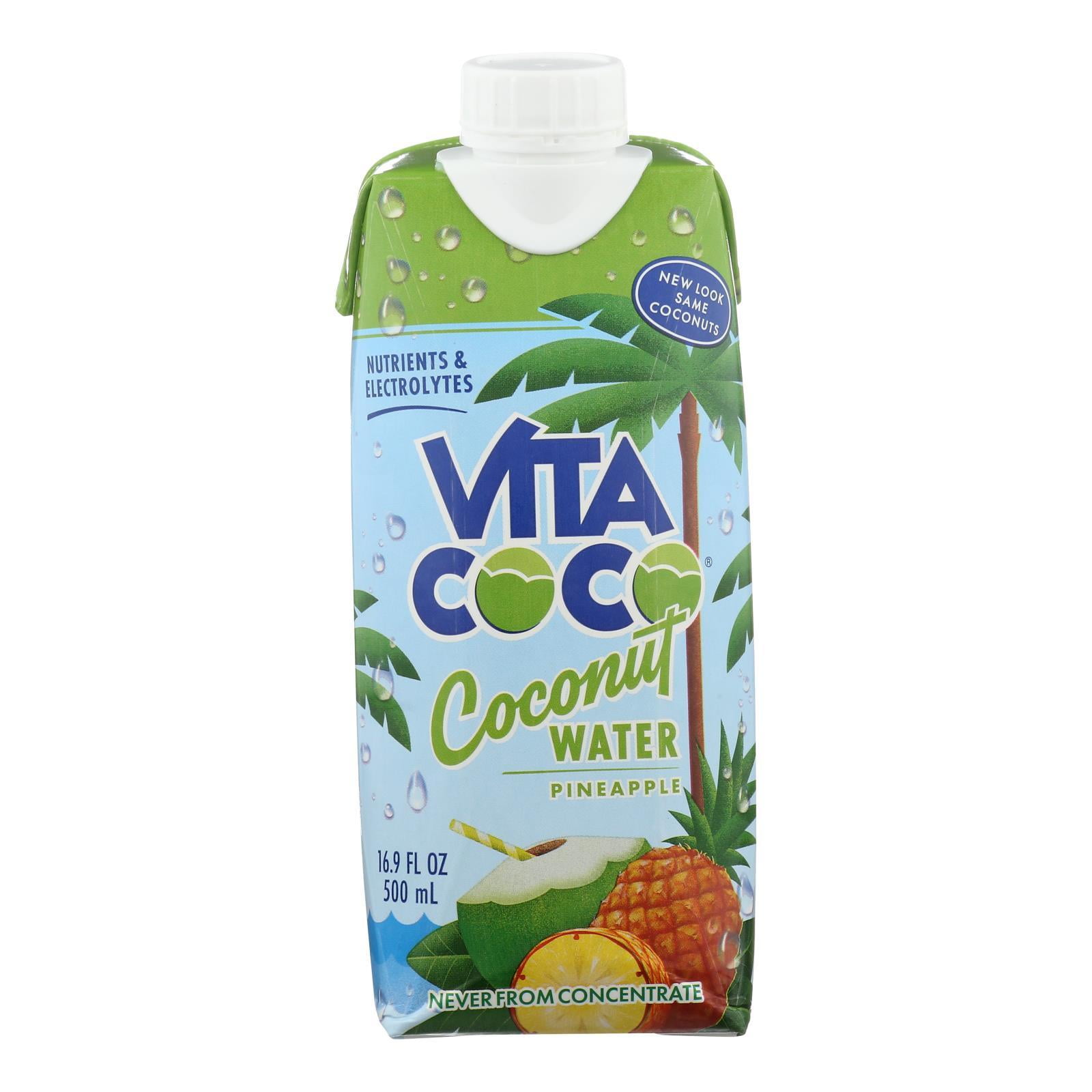 Vita Coco Coconut Water - Pineapple - Case of 12 - 500 ml - Walmart.com