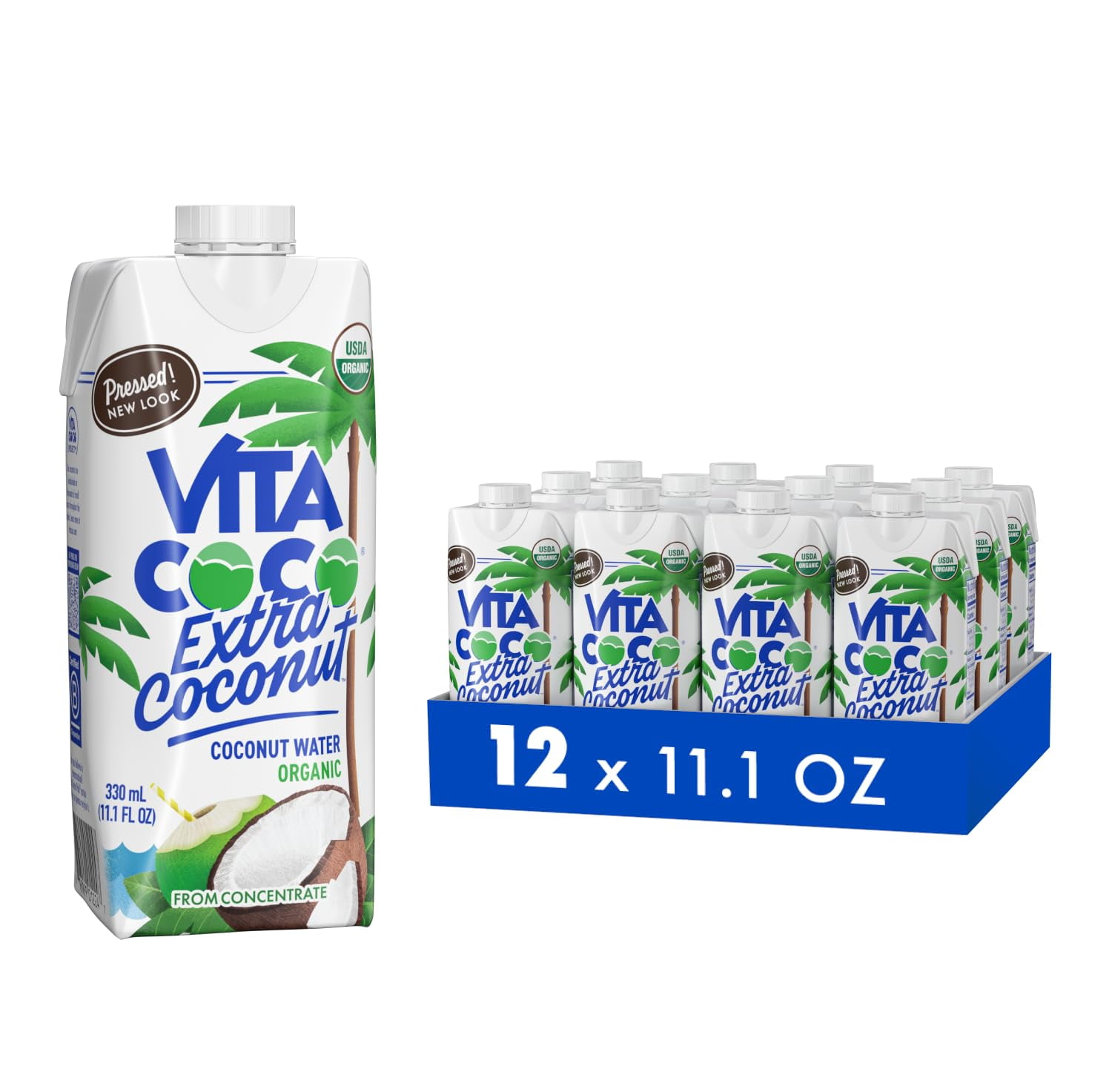 Vita Coco Organic TWE5 Coconut Water, Extra Coconut | More "Coconutty ...