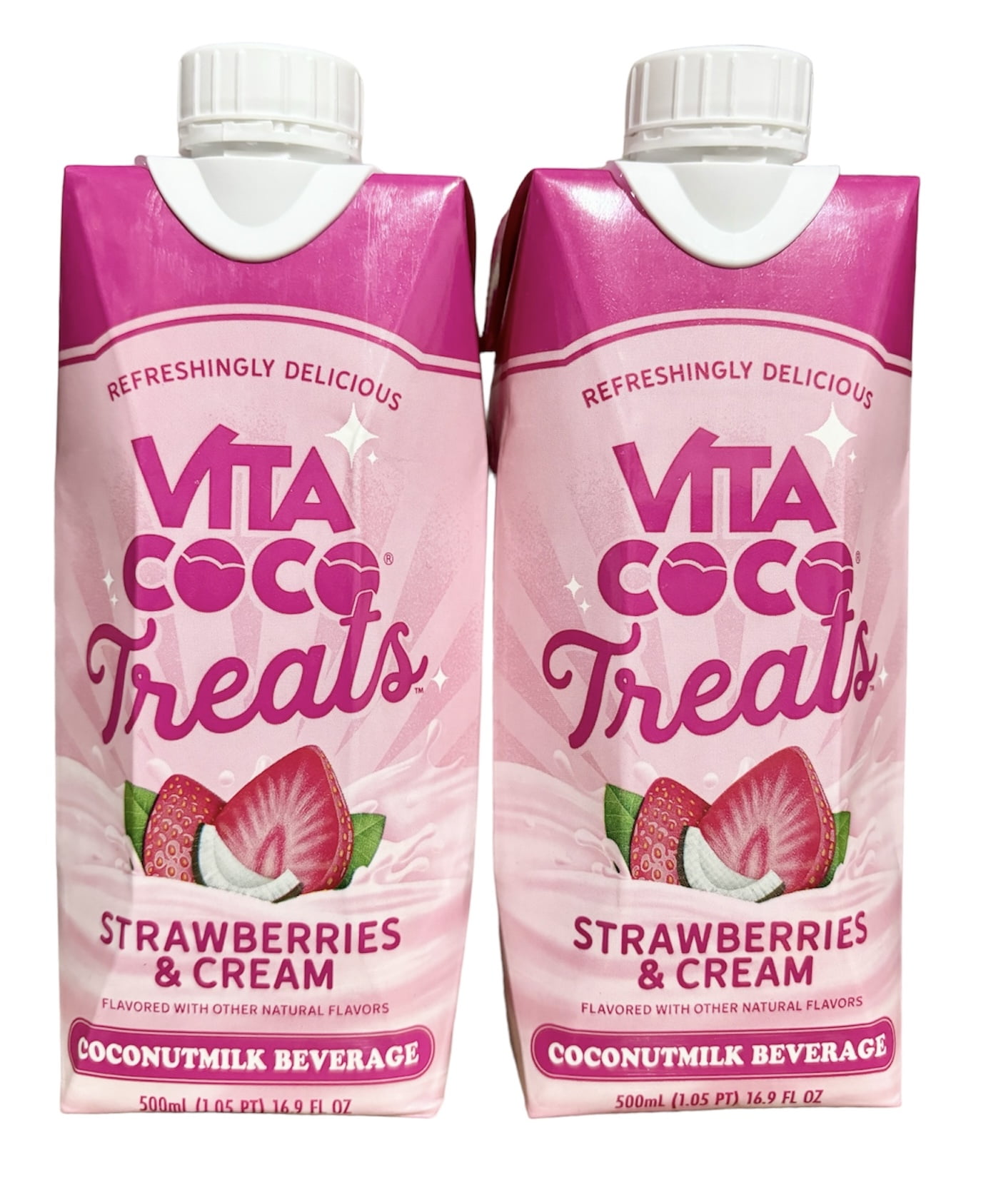 Vita Coco Treats Strawberries & Creme Coconut Milk Drink - 16.9 fl oz ...