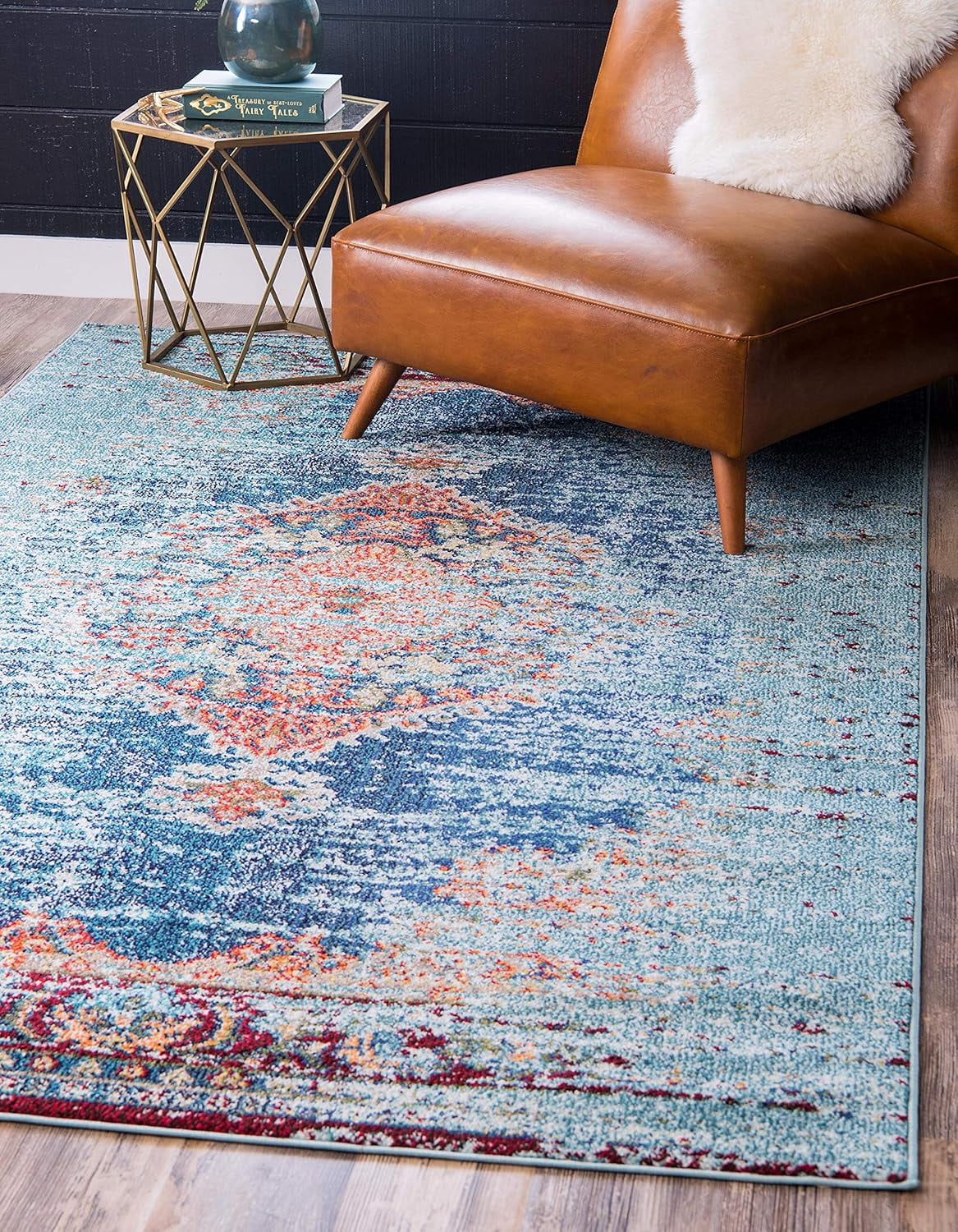 Vita Collection Saturated Over-Dyed Traditional Gradient Area Rug, 5 Ft ...