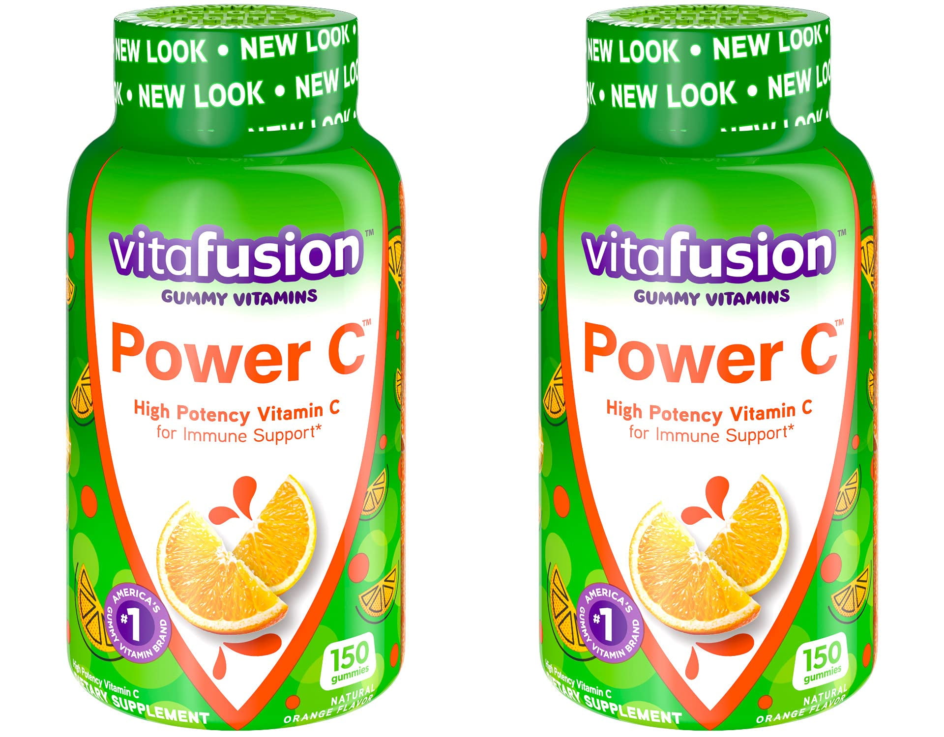 Vita Fusion Power C Adult Vitamins Immune Support Gummy of Natural ...