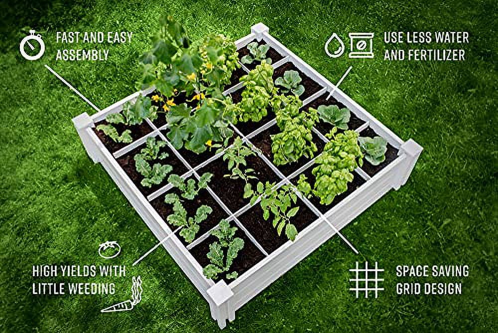 Vita Gardens 4x4 Garden Bed with Grow Grid, Packaging may vary - Walmart.com
