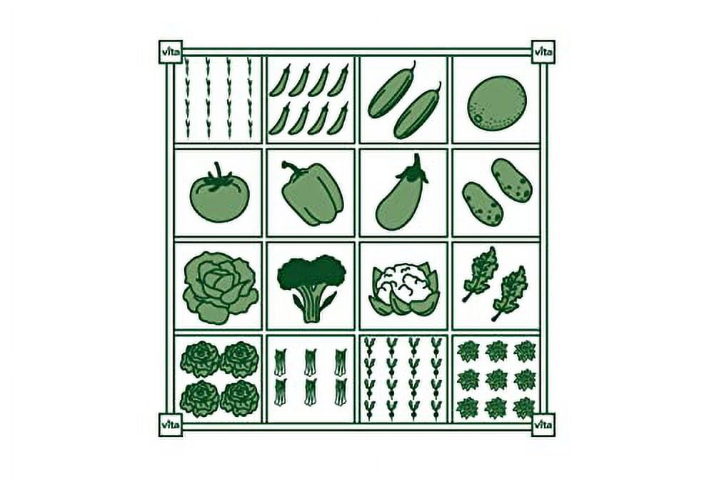 Vita Gardens 4x4 Garden Bed with Grow Grid, Packaging may vary ...