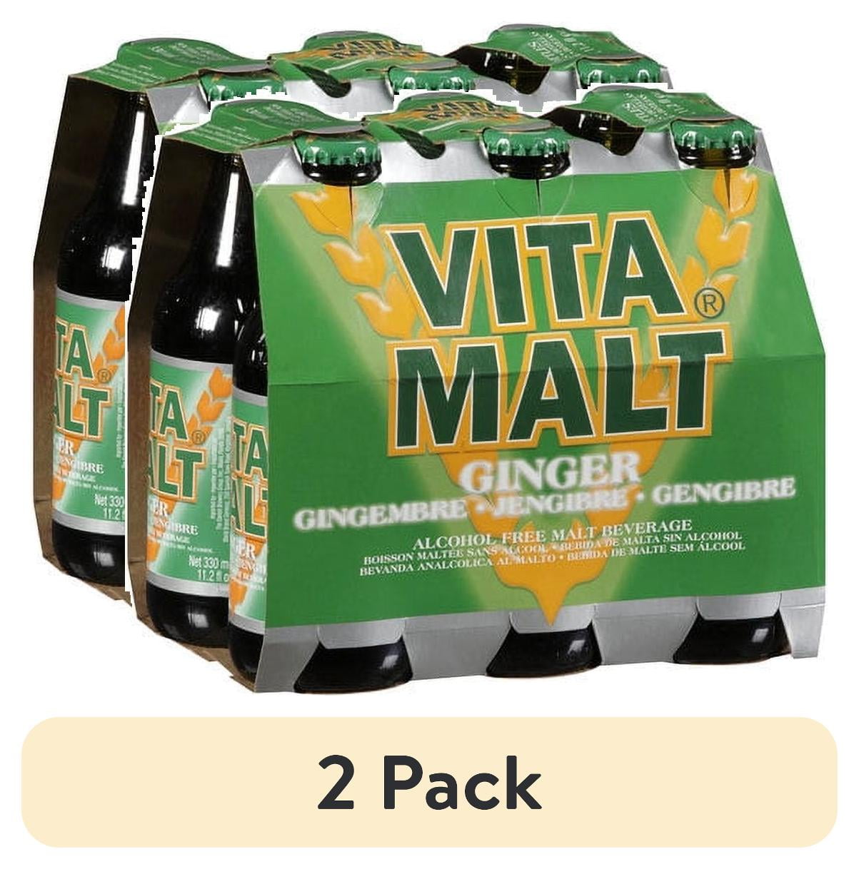 (2 pack) Vita Malt Alcohol Free Ginger Malt Beverage, 11.2, 6 pk ...
