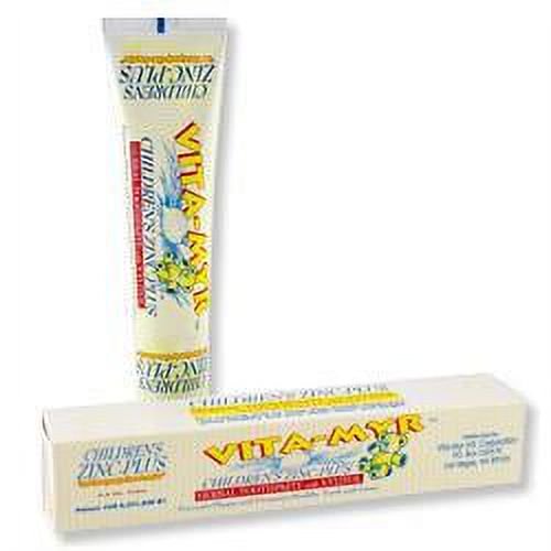 Vita-Myr Children's Orange Flavored Toothpaste Zinc Plus 5.4 oz Tube ...